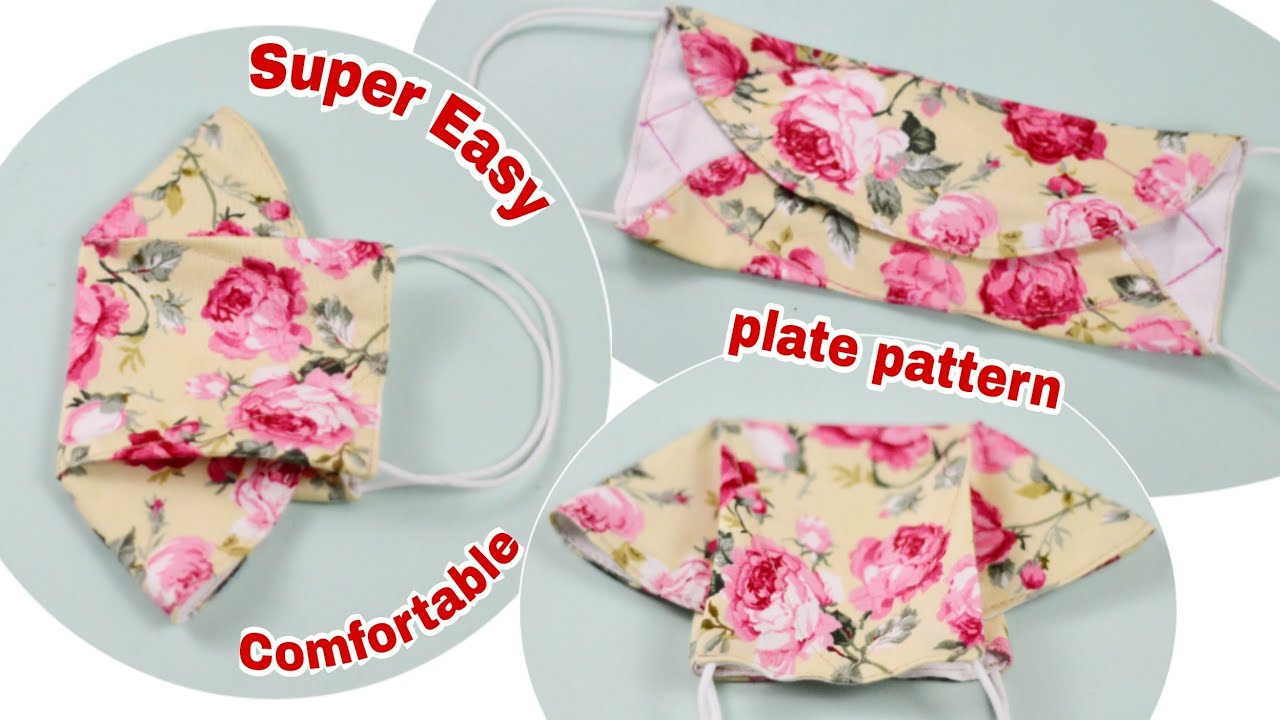 Super Easy Face Mask, Suitable for Beginners Plate Pattern - YouTube