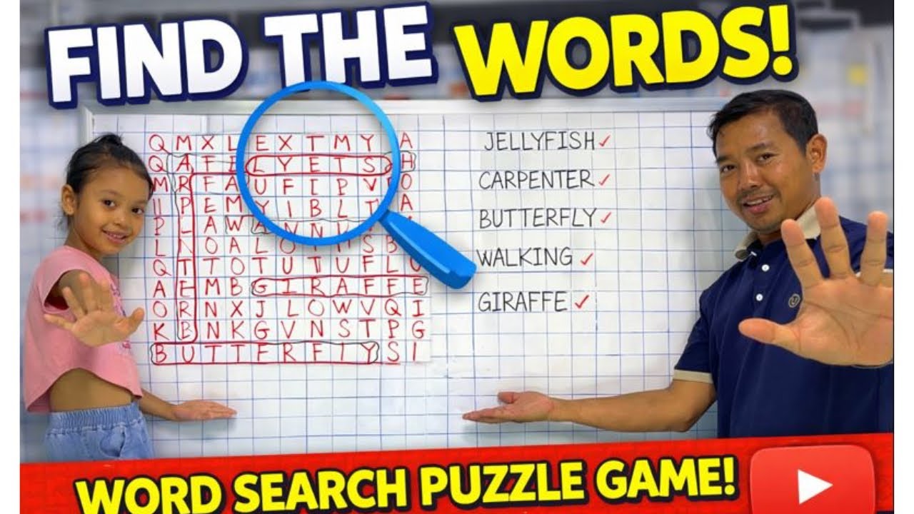Five English Words Finding in The Puzzle Game with Sievny - YouTube