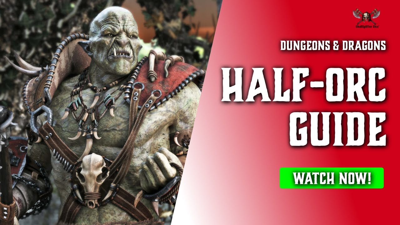Half-Orc 5e - Races for Dungeons and Dragons - YouTube