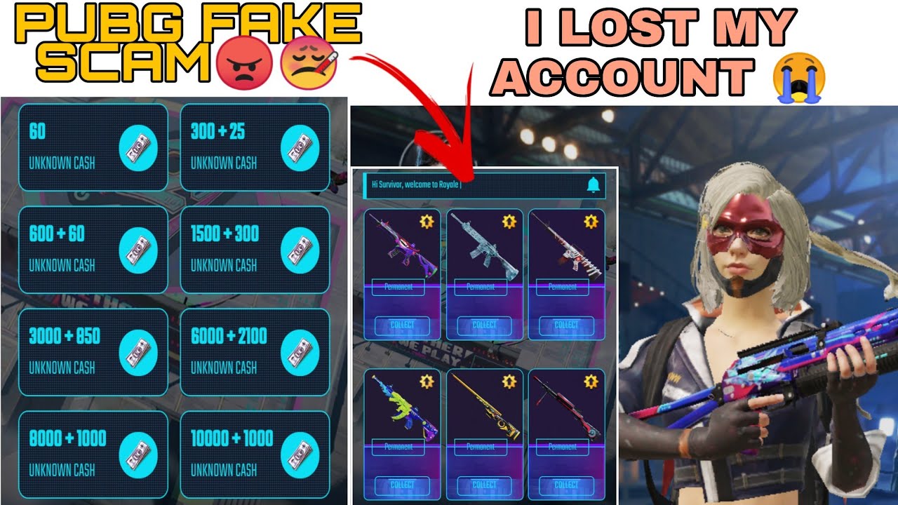😥BIGGEST SCAM OF SOME FAKE PUBG MOBILE WEBSITES 😭| BEWARR OF THIS🤒| I ...