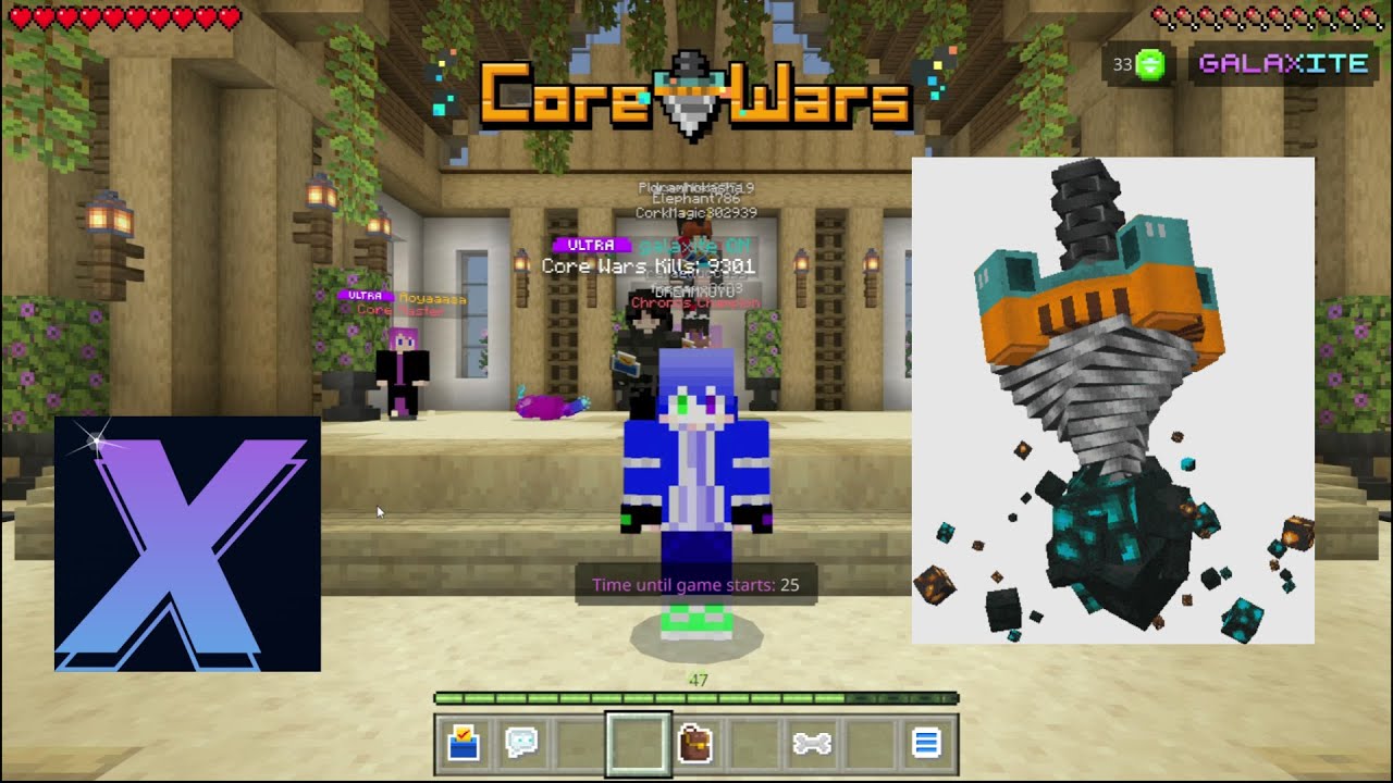 Core Warsで大勝利www【GALAXITE･マイクラ統合】 - YouTube