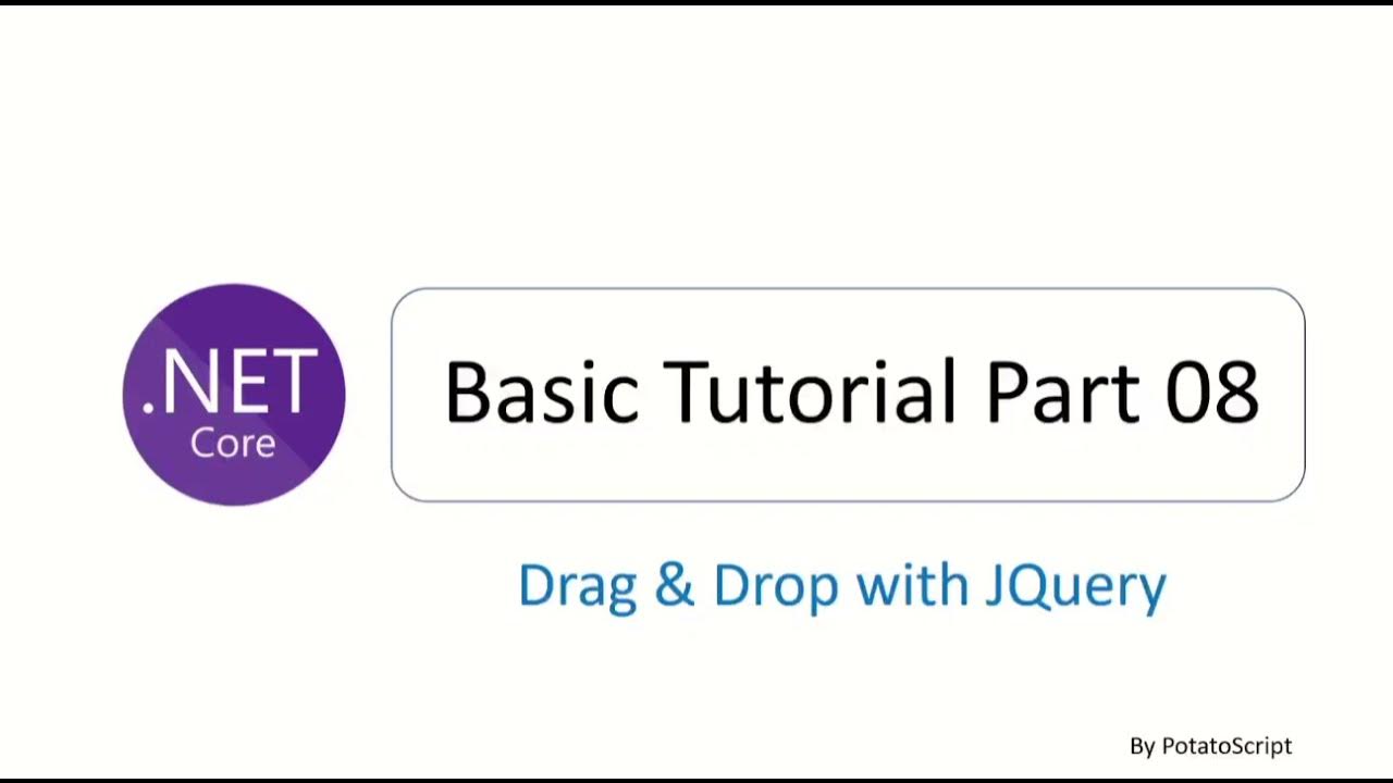 ASP.NET CORE MVC Tutorial Step by Step 08 : Drag and Drop with JQUERY UI library - YouTube