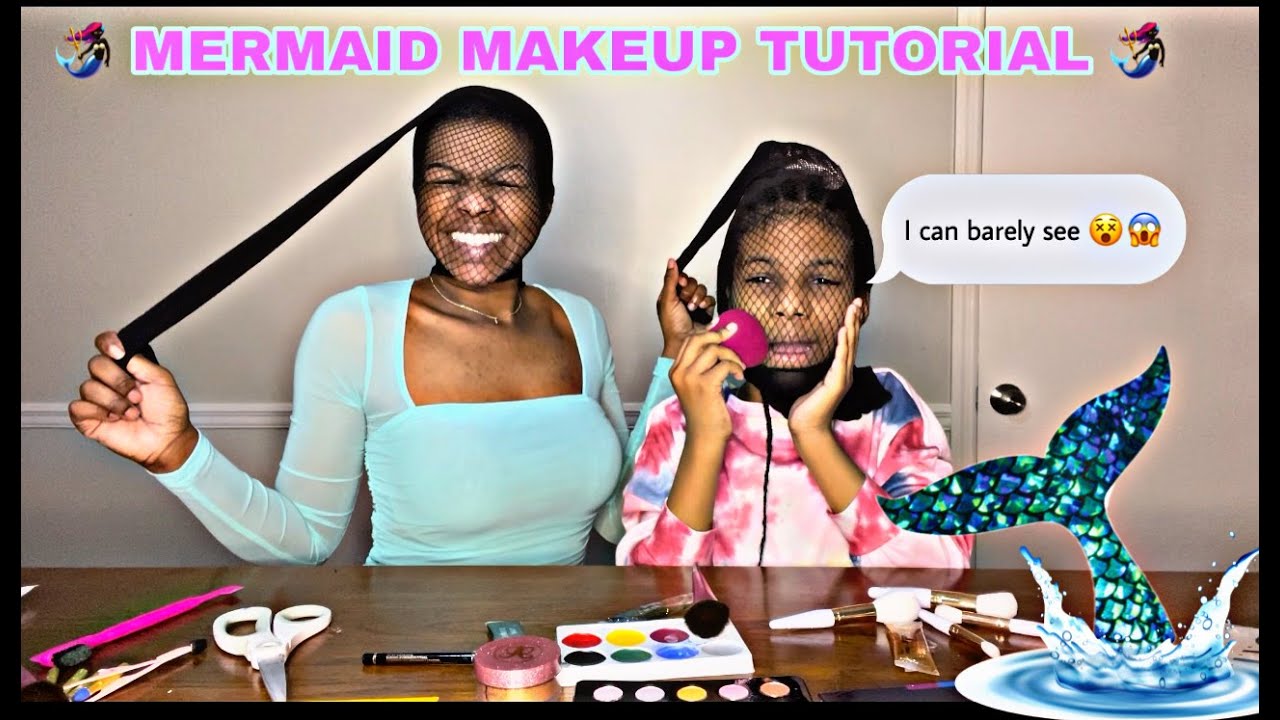 MERMAID MAKEUP TUTORIAL USING THE FISHNET STOCKING HACK ***MUST WATCH ...