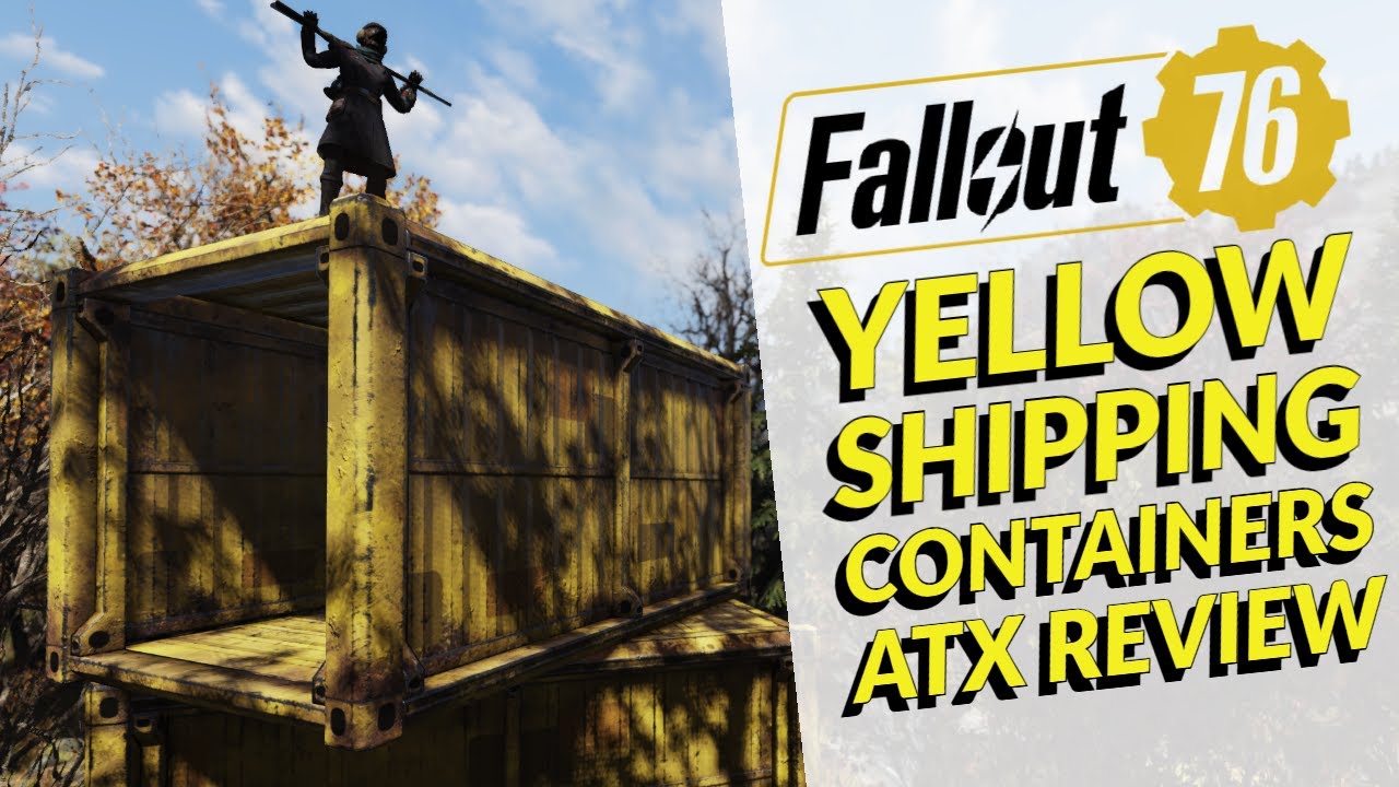 Yellow Shipping Containers Atom Shop Review Fallout 76 - YouTube