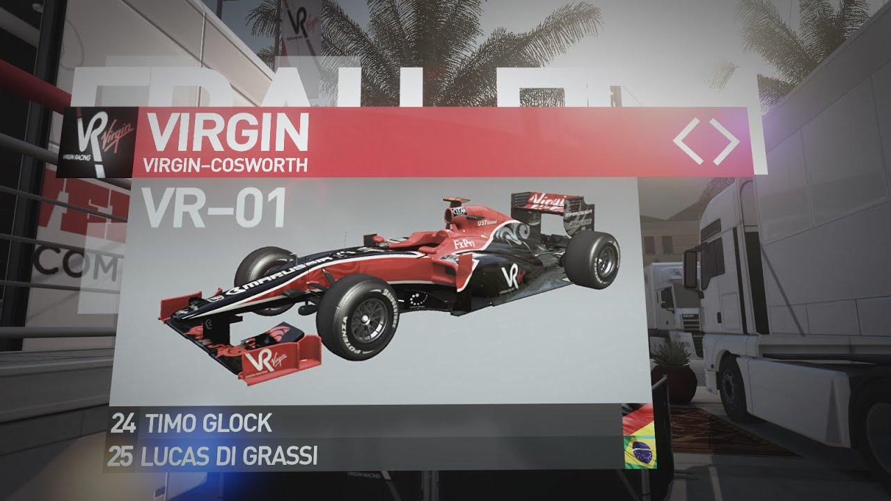 F1 2010 VIRGIN VR 01 - YouTube