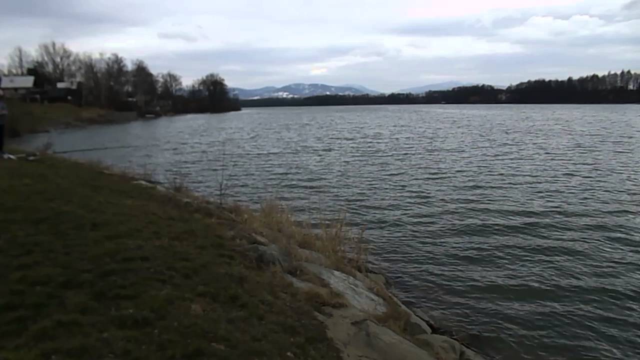 Žermanická přehrada - nad stav vody 2 - YouTube