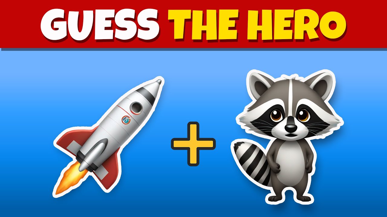 Guess the Superhero by Emoji Emoji Quiz - YouTube
