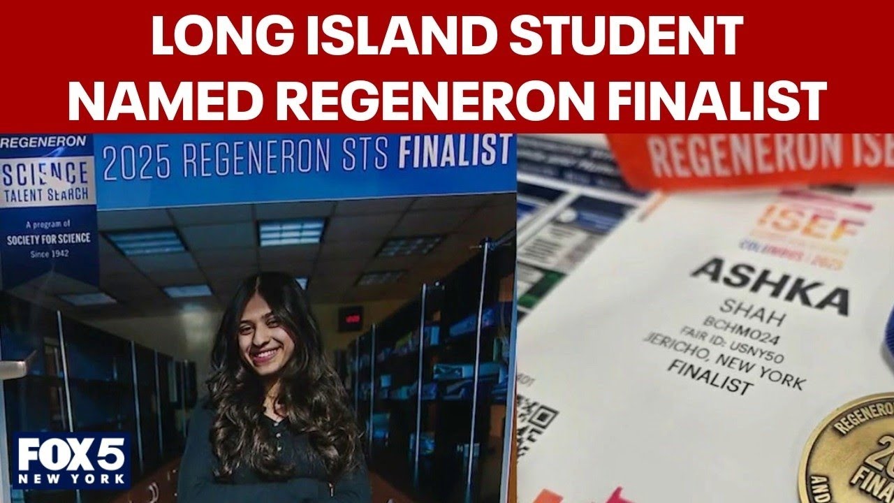 Long Island student named Regeneron finalist - YouTube