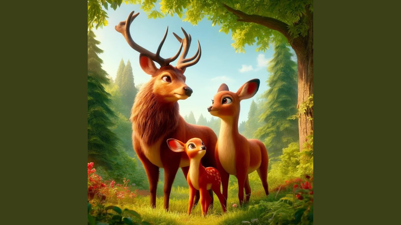 The Red Deer family (Cervus elaphus) Song for Kids (Educational) - YouTube