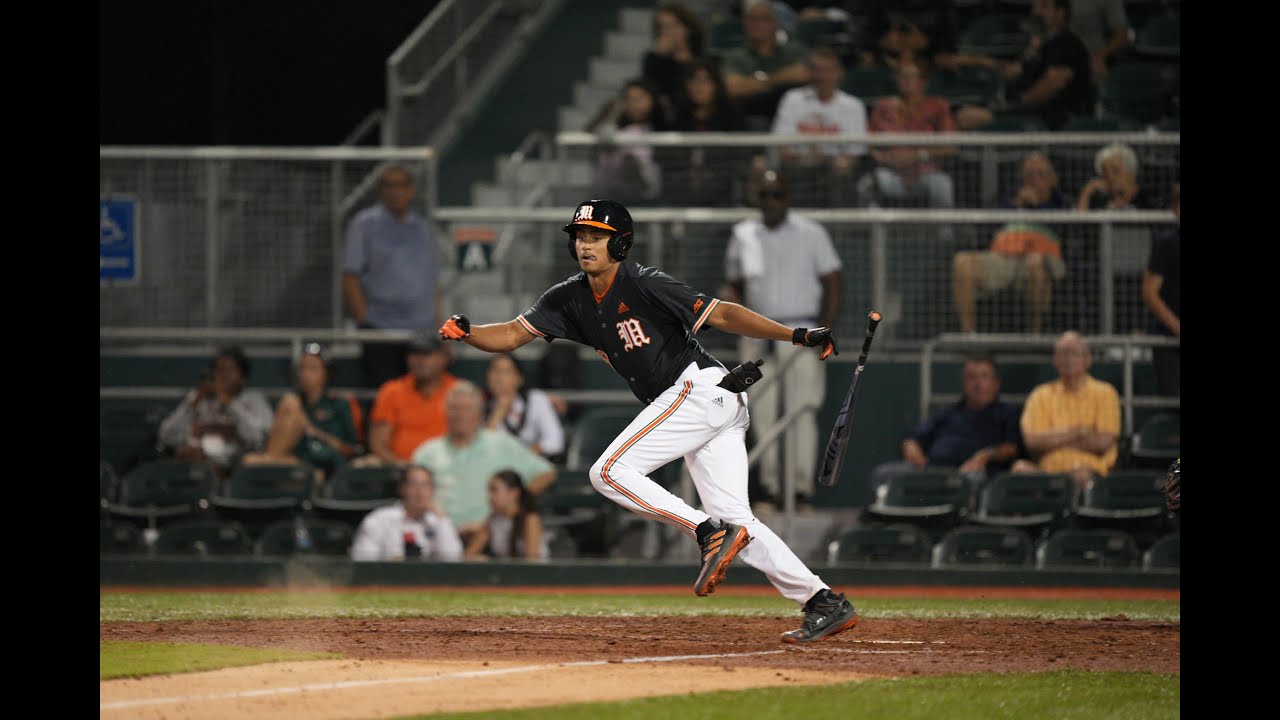 Jacoby Long -Outfield-Miami Hurricanes vs FAU Baseball 4-23-24 - YouTube