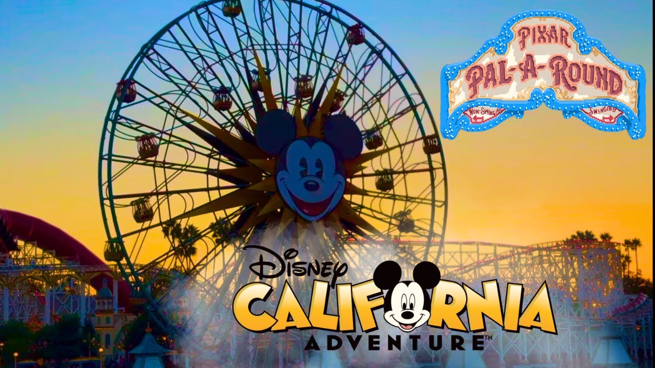 Terrifying Night Ride Pixar Pal-A-Round Swinging Gondolas POV 4K ...