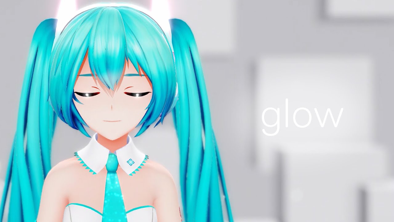 【MMD】glow【HyperC Crystal Hatsune Miku】 - YouTube