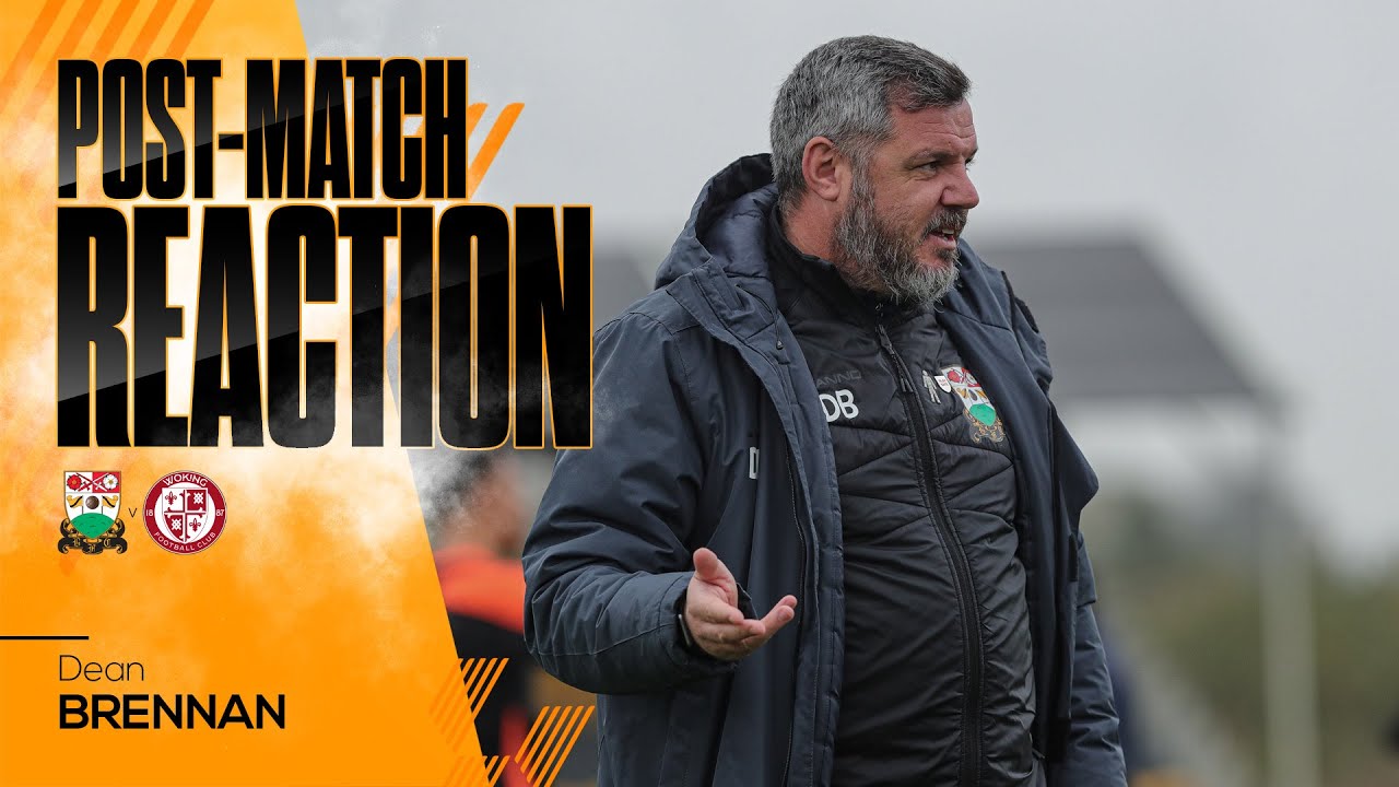 Dean Brennan post match | Woking FC - YouTube