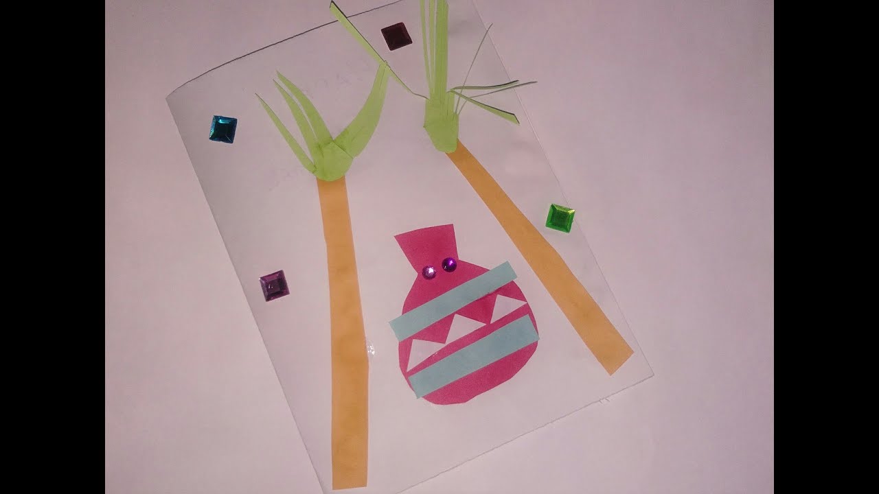 How to make Pongal Greetings Card - YouTube