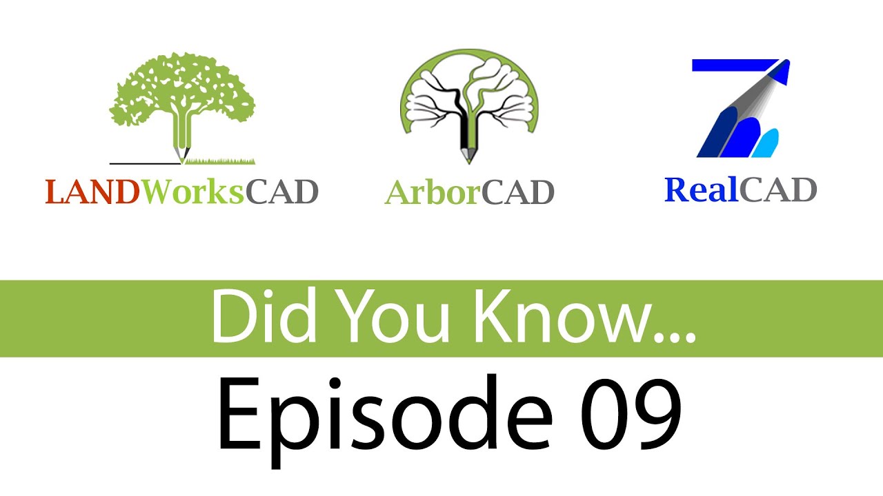 RealCAD ArborCAD LANDWorksCAD Did You Know 9 - Bearing Data Entry - YouTube