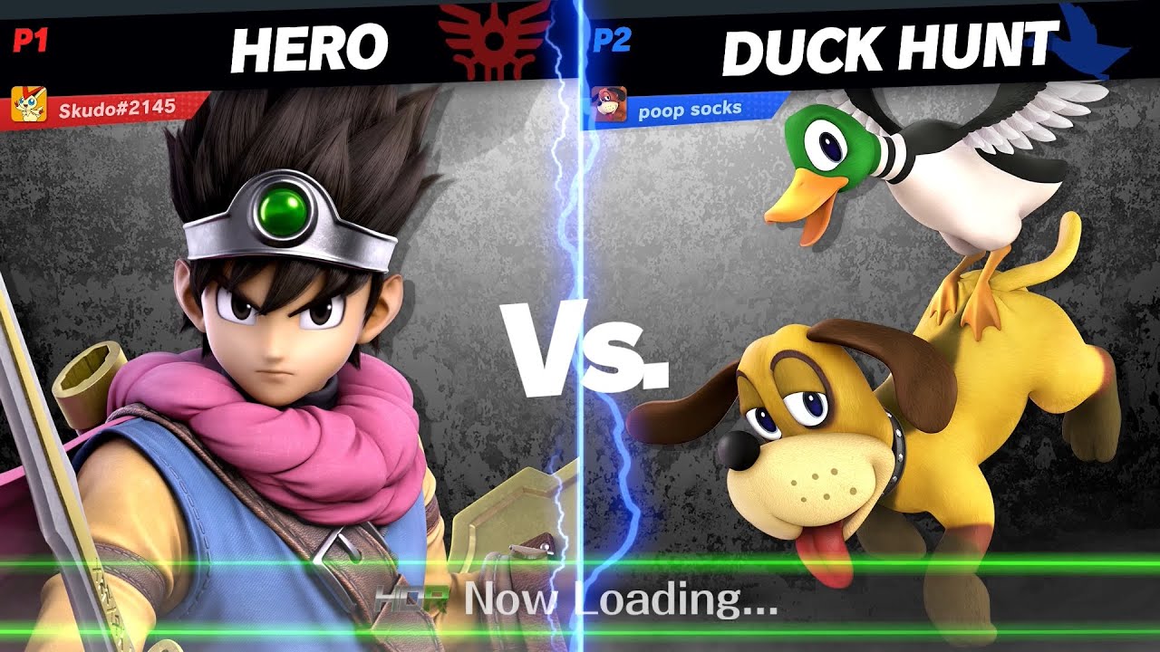 SSBU HewDraw Remix (HDR) Online Arena: ducc (Duck Hunt) vs Skudo (Hero ...