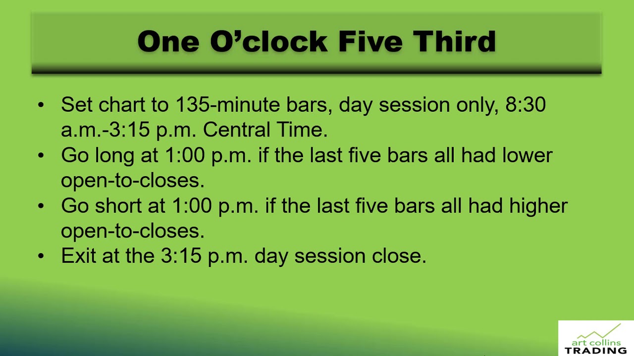 The 1:00 Five-Bar Thirds System - YouTube