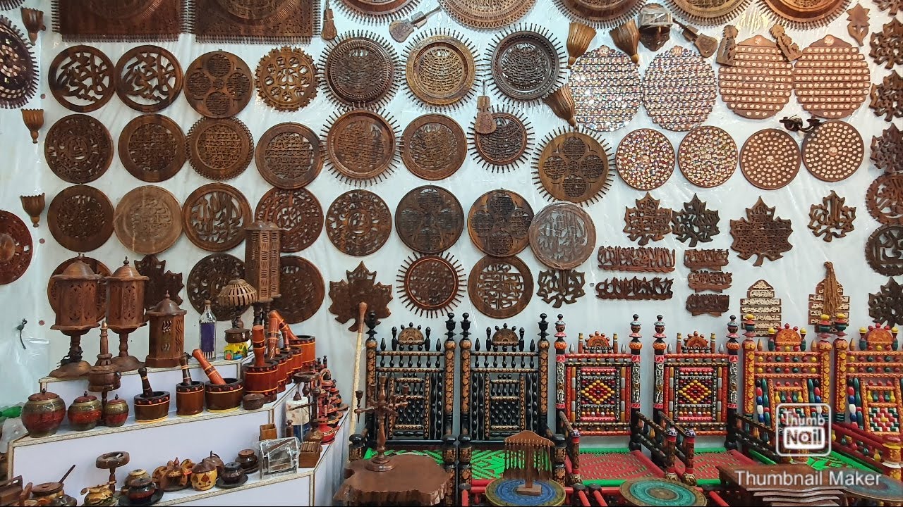 Beautiful Chinioti wood decoration pieces - YouTube