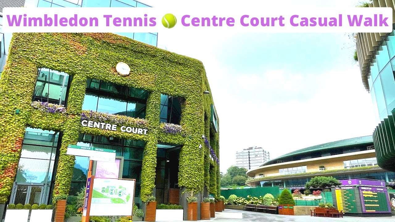 [4K] London Wimbledon Tennis Centre Court Casual Walk - YouTube