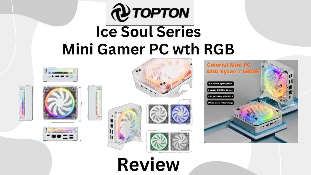 LIVE - TOPTON Ice Soul Mini Gaming PC with RGB - AMD Ryzen 7 5800H ...