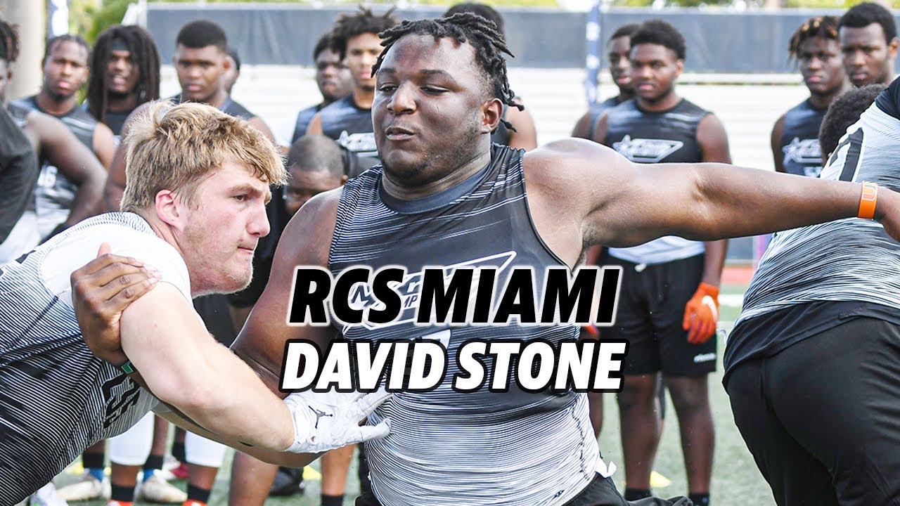 RCS Miami: Five-star DT David Stone - YouTube