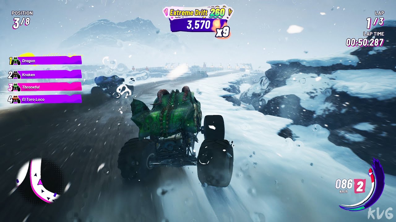 Monster Jam Showdown - Snowstorm Gameplay (PC UHD) [4K60FPS] - YouTube