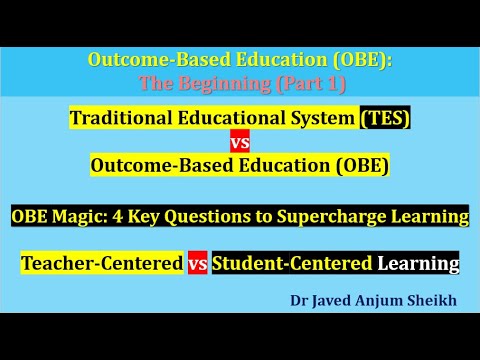 What is Outcome-Based Education (OBE) & Traditional Education?| Teacher ...