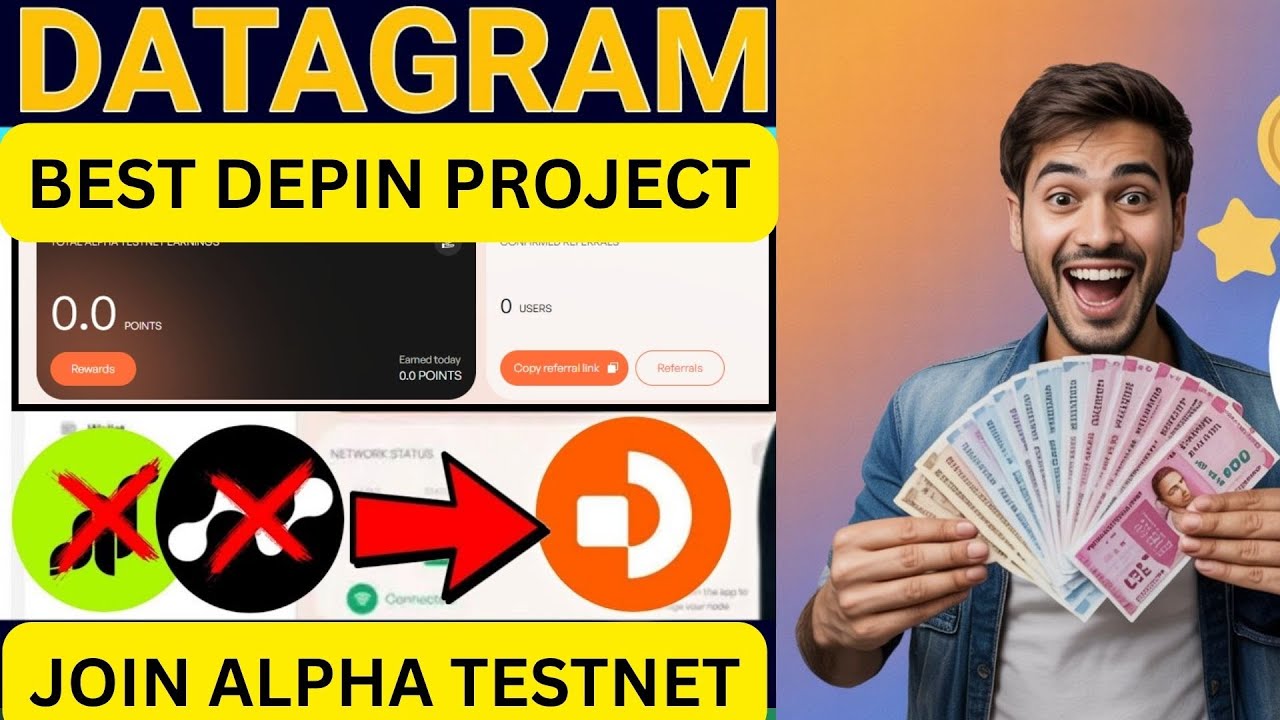 Datagram New DePin Airdrop Like Grass/NodePay | Datagram Network JOIN ...