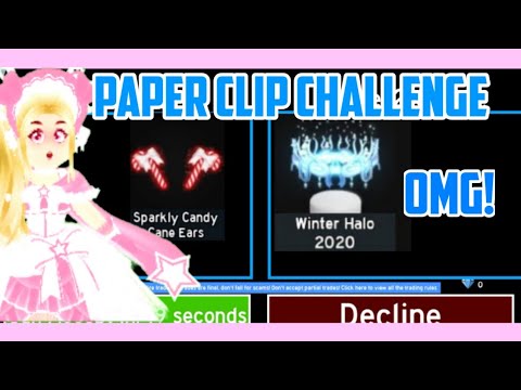 DOING THE PAPERCLIP 📎 CHALLENGE IN ROYALE HIGH *SUCCESS* - YouTube