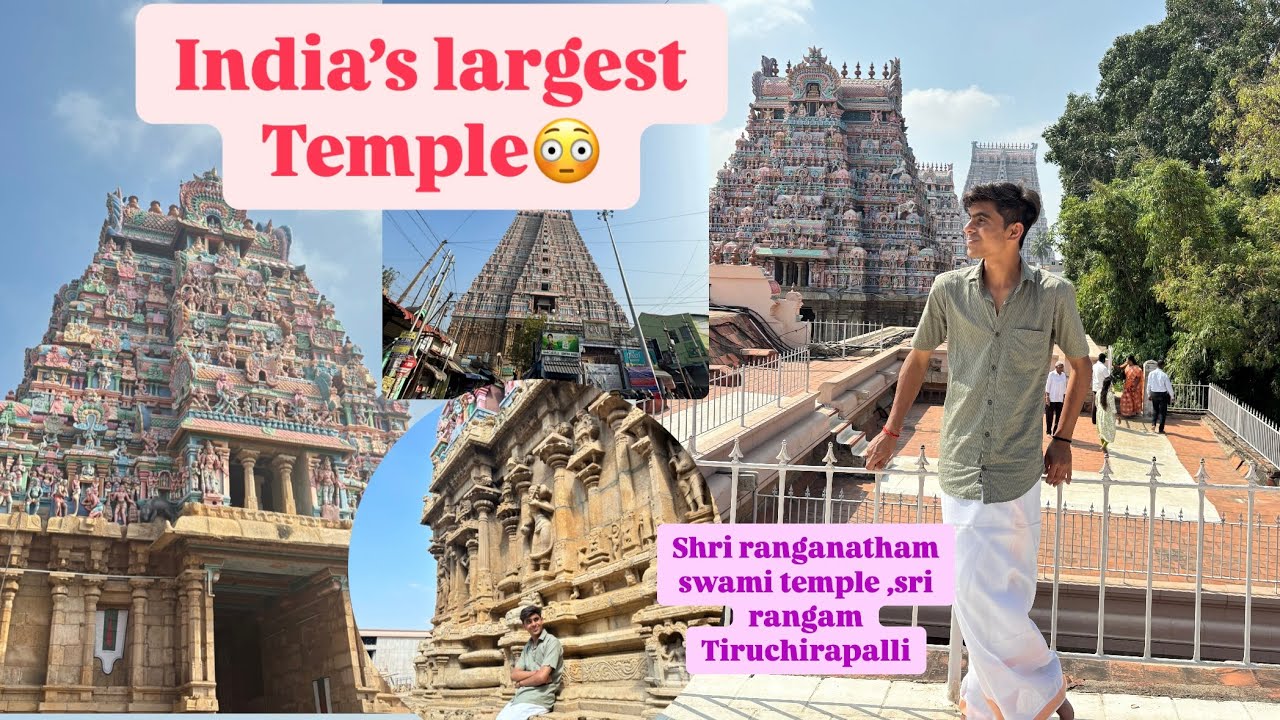 India’s Largest Temple😨🤯 | Shri Ranganathaswami temple |Sri Rangam ...