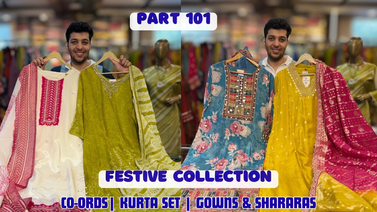 Part 101| Latest Festive Designer Co-ords, Farsi Salwar, Suits ...