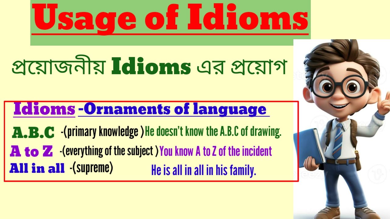 #Idioms। Enhancing Sentences with Creative Idioms। Day -1😄 - YouTube