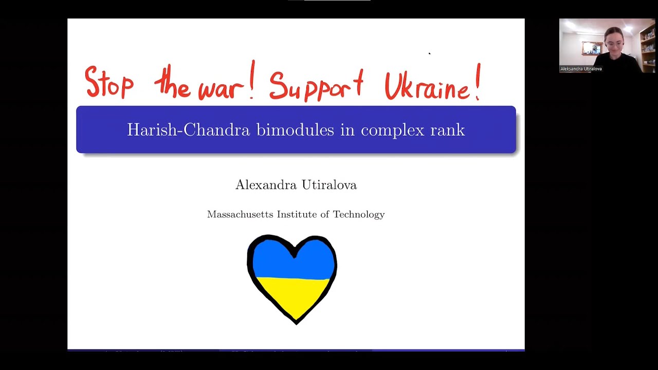 2022-03-08 Alexandra Utiralova Harish-Chandra bimodules in complex rank ...