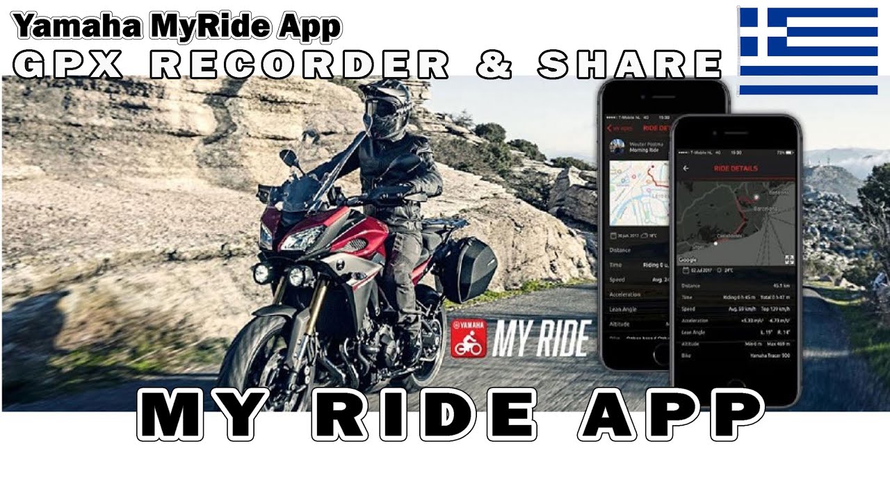 Yamaha MyRide app REVIEW. GREEK Motorcycle GPX MAP Dashboard Part1 ...