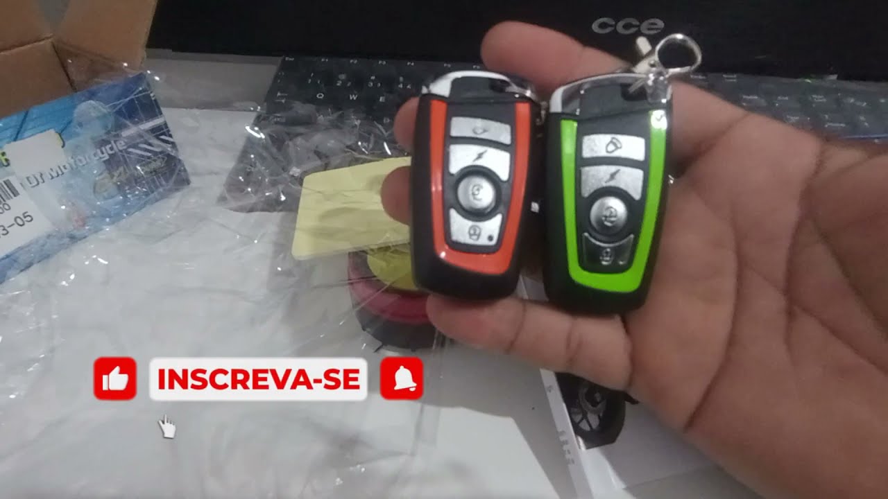 Alarme Master Racing partida por controle com sensor de presença - YouTube