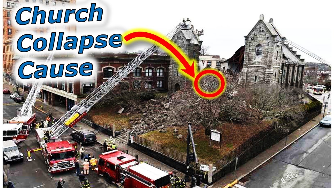 What Caused Church Steeple Collapse New London, CT? - YouTube