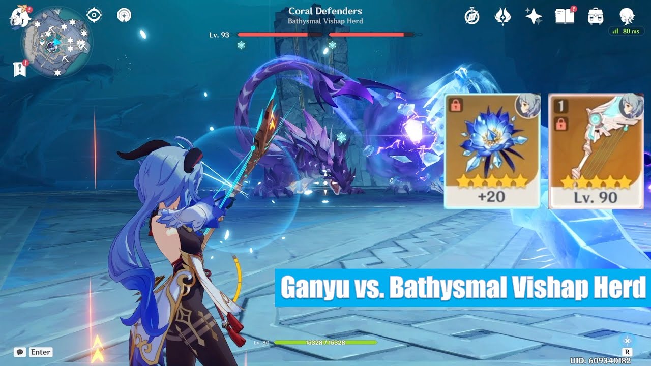 Genshin Impact | Lv. 80 C1 Ganyu (Skyward Harp + Blizzard Strayer) vs ...