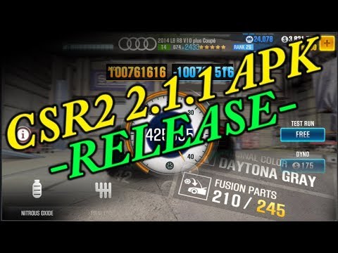 CSR2 2.1.1 - 210 Fusion + MORE! - Mod APK Release - No Root Needed ...