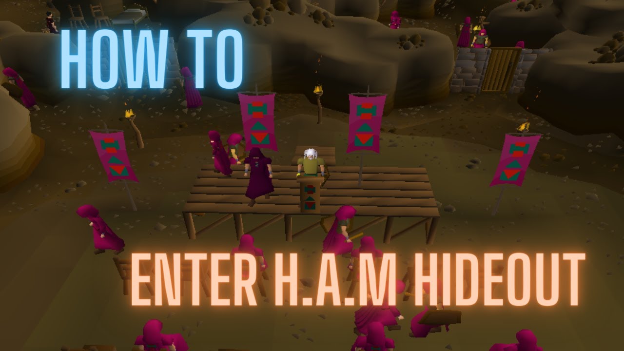 OSRS How to enter H.A.M Hideout - YouTube