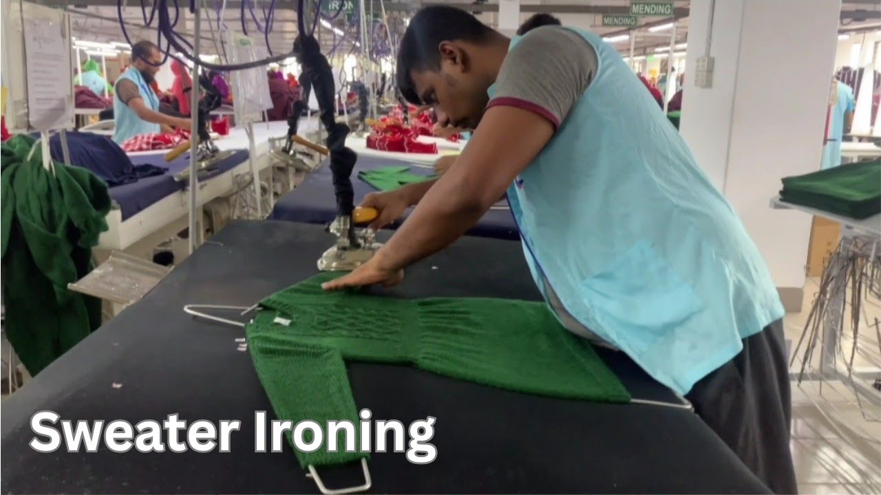 Sweater Ironing Process - YouTube