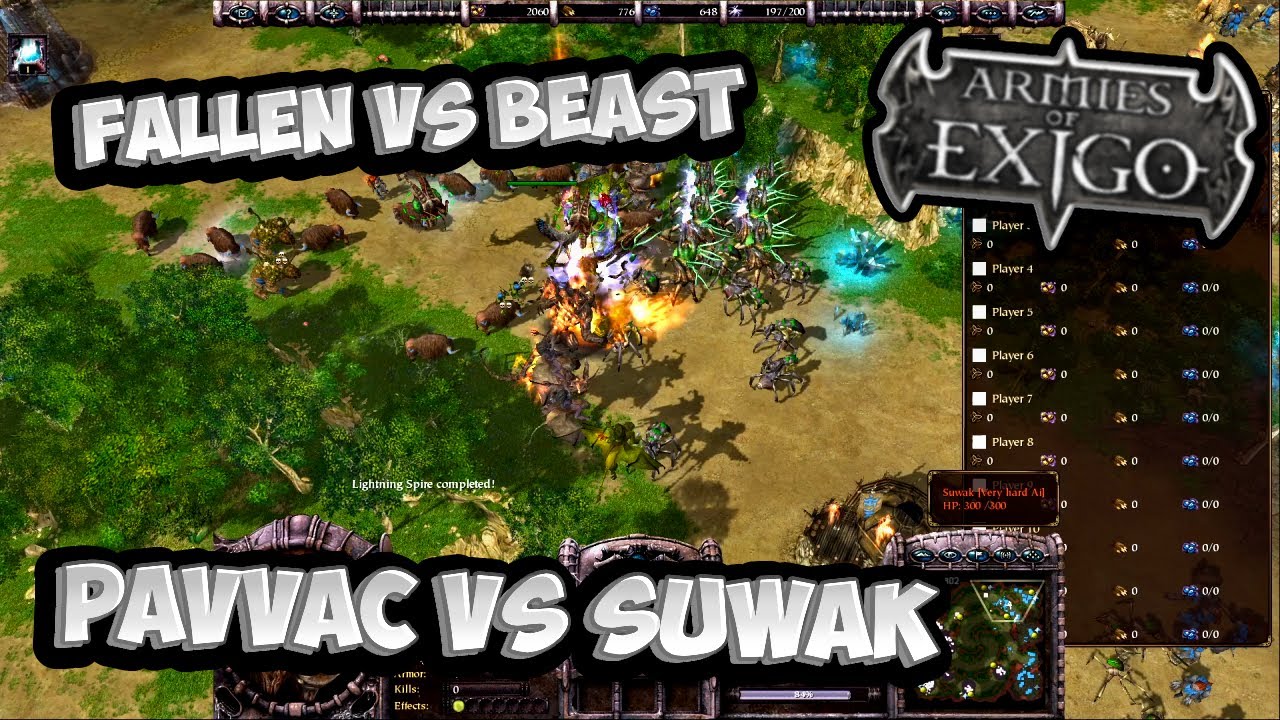 When both players use all tools of their race! 1v1 - Armies of Exigo ...