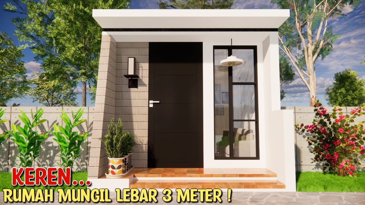 Lahan Sempit ? Ini Rumah Lebar 3 Meter Aja Bikin Gagal Fokus - YouTube