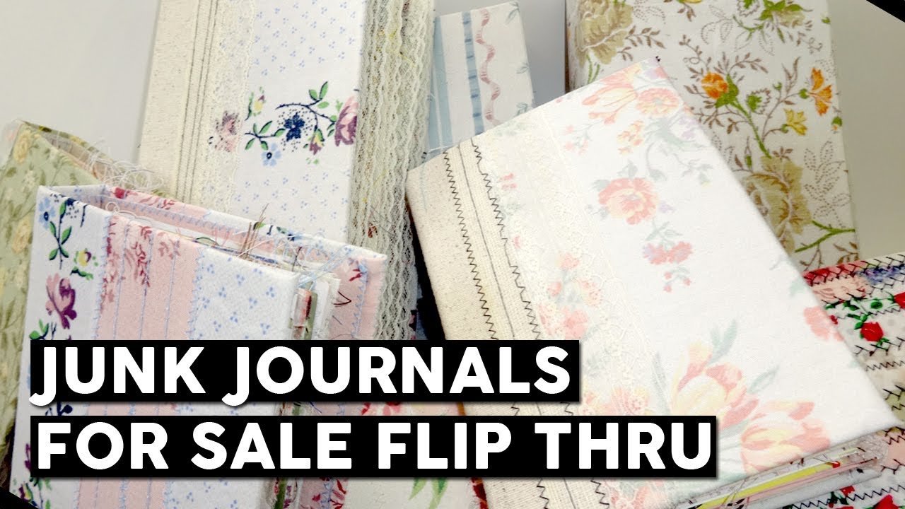 Junk Journals For Sale Flip Through | Part 1 - YouTube