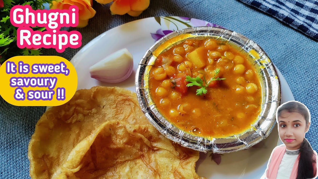 Ghugni Recipe | Bengali Snack of Ghugni | Bengali Street Food Yellow ...