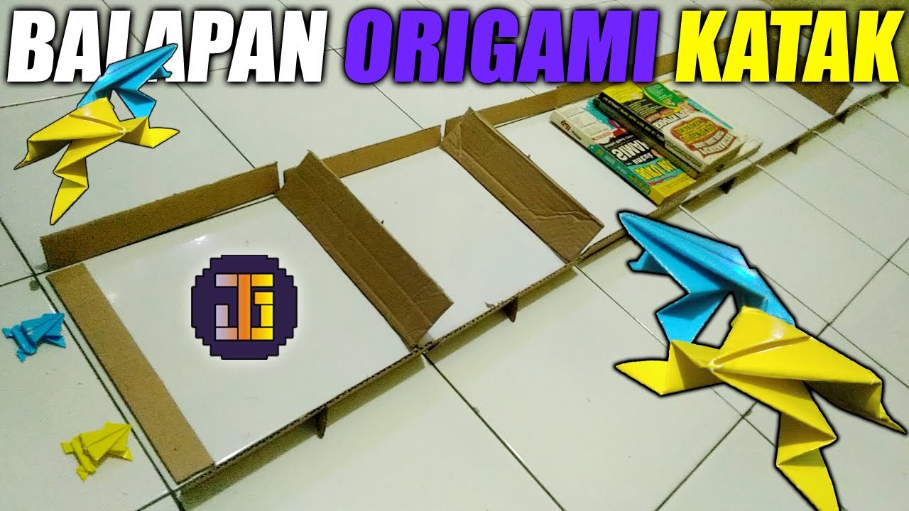 Balapan Origami Katak / Frog Origami Race - YouTube