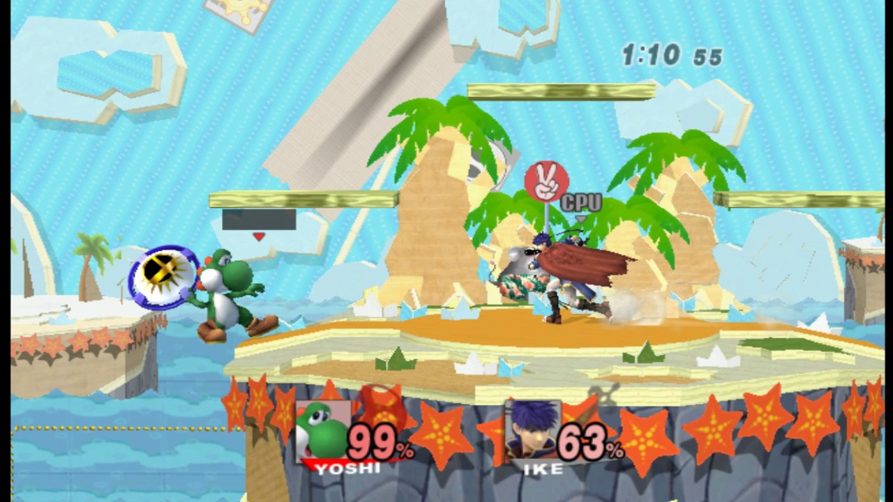 (Super Smash Bros. Brawl Hacks) Stage - Beach's Story on Melee Yoshi's ...