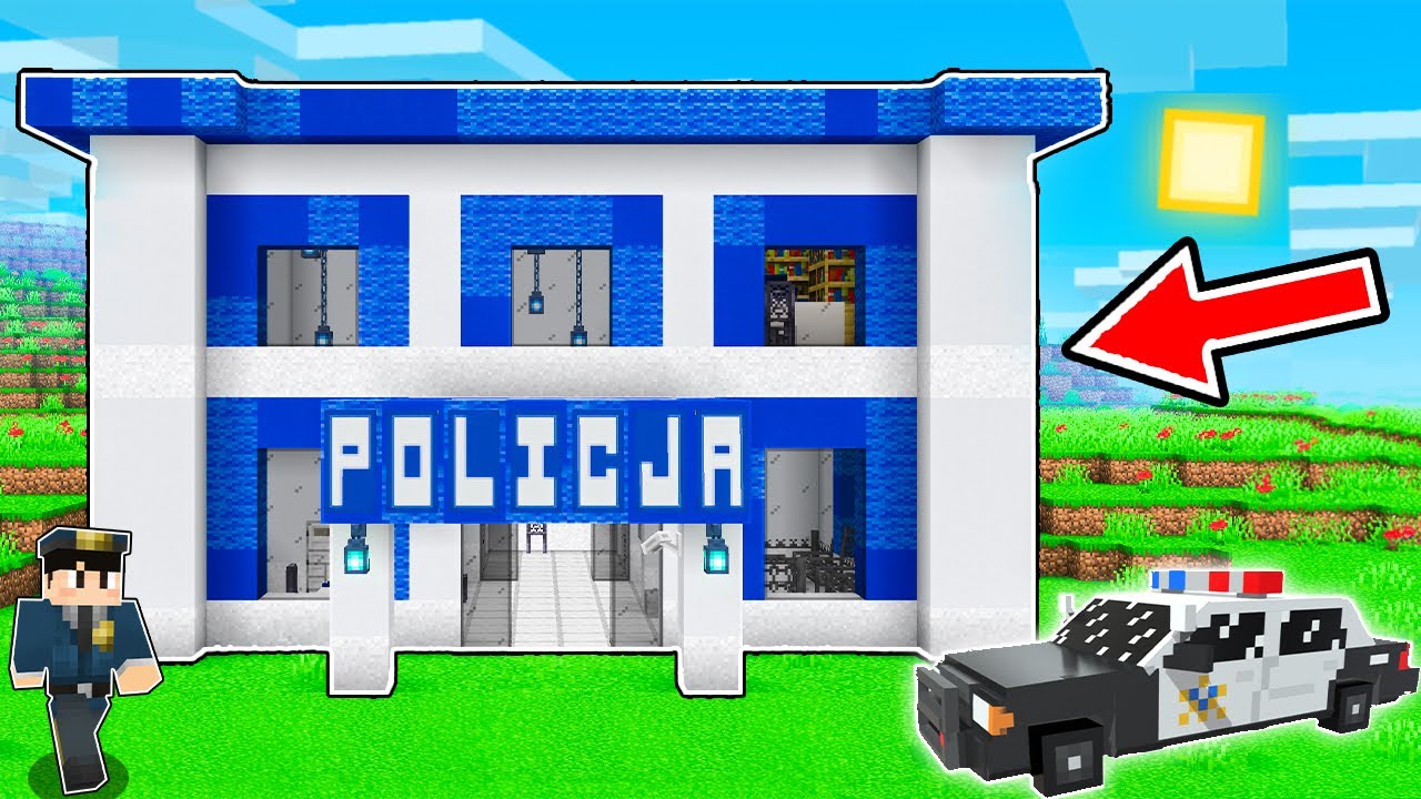 ZBUDOWAŁEM KOMISARIAT POLICJI w MINECRAFT! - YouTube