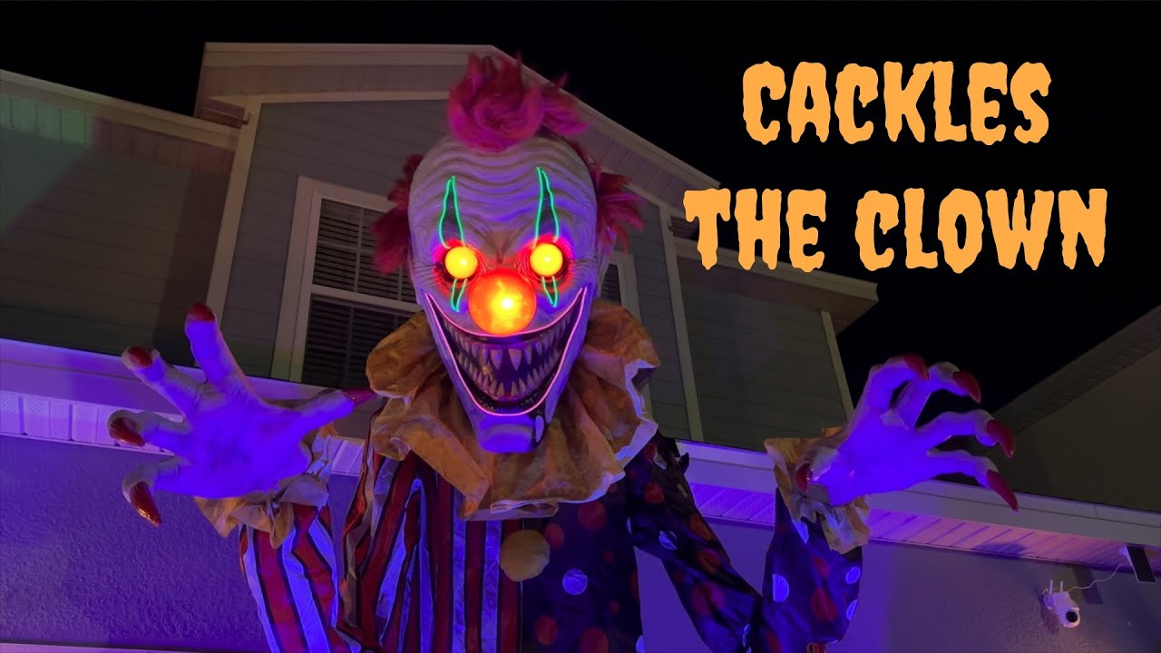 Cackles the Clown 12 Foot Party City Halloween Animatronic Prop Decoration - YouTube