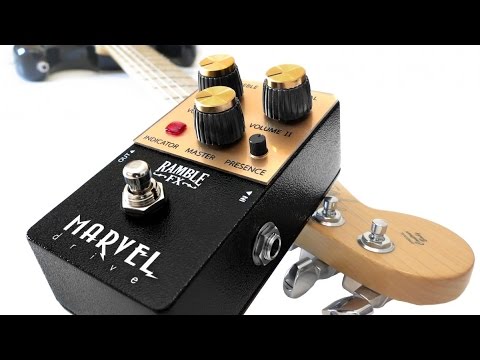 Guitar pedal sound test: Marvel Drive by Ramble Fx - YouTube
