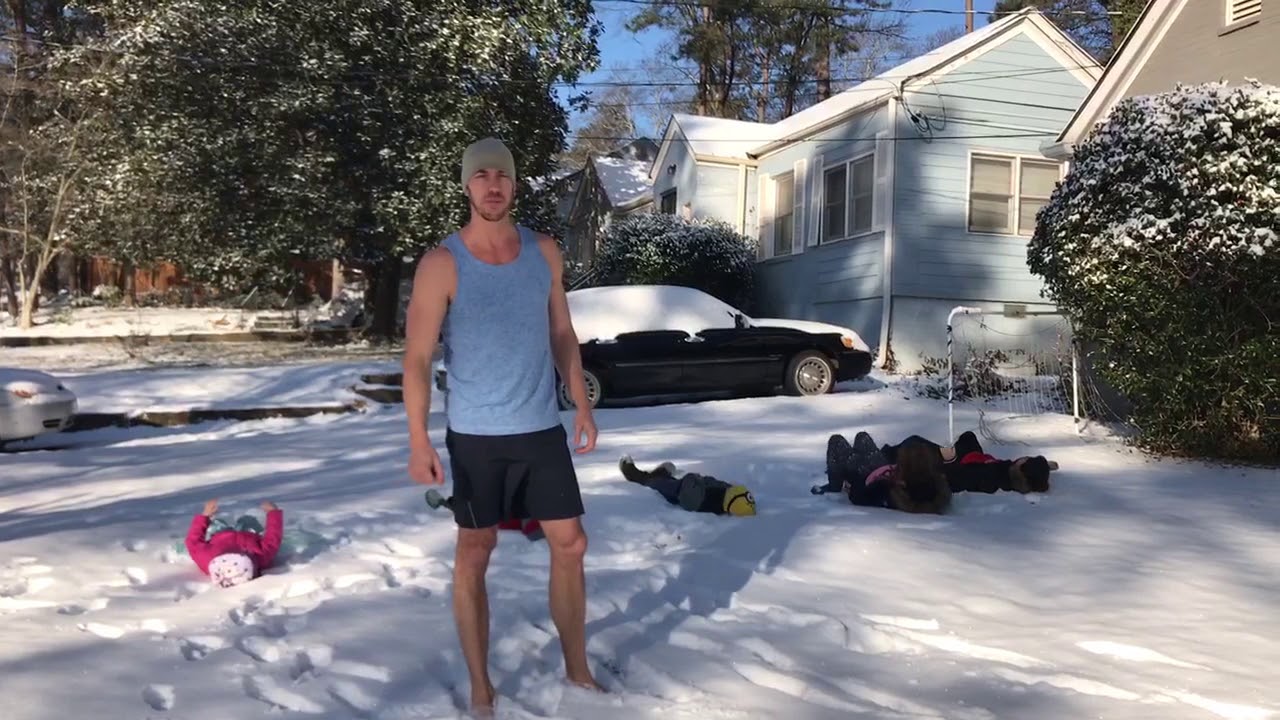 Snow day workout (the vid that went viral on Good Morning America ...